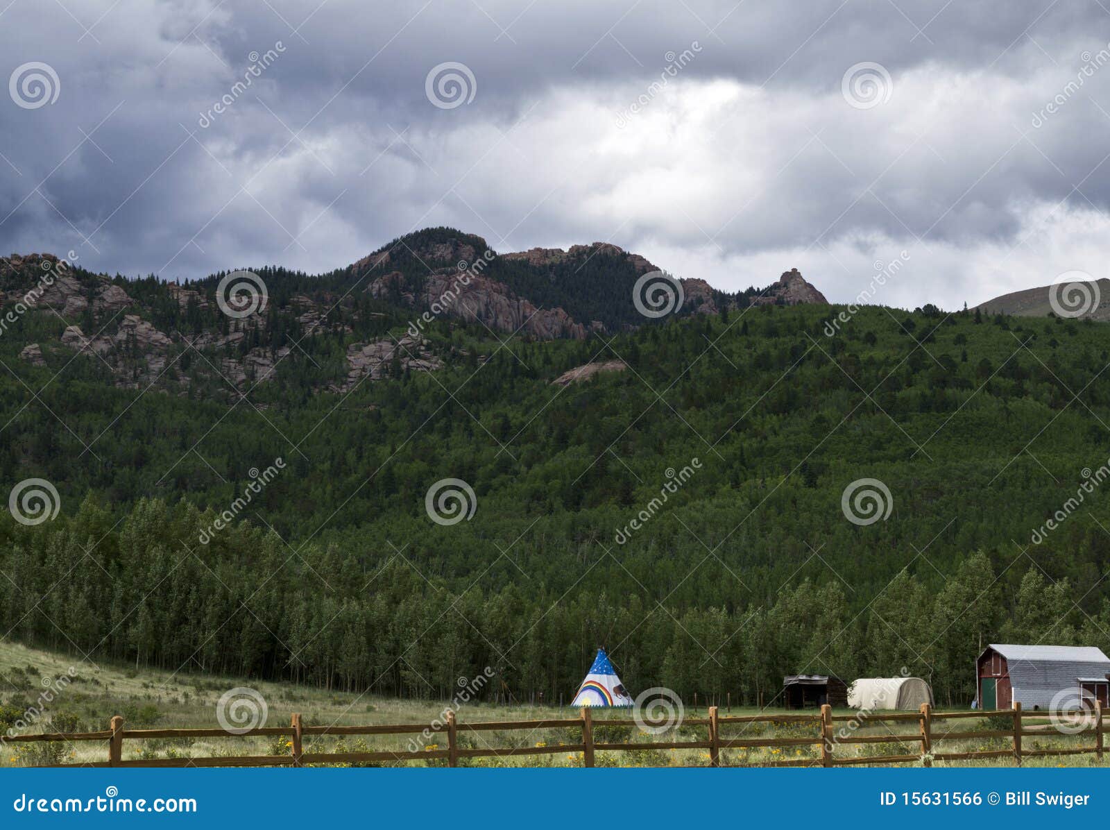 Rocky Mountain Homestead stock photo. Image of rural - 15631566