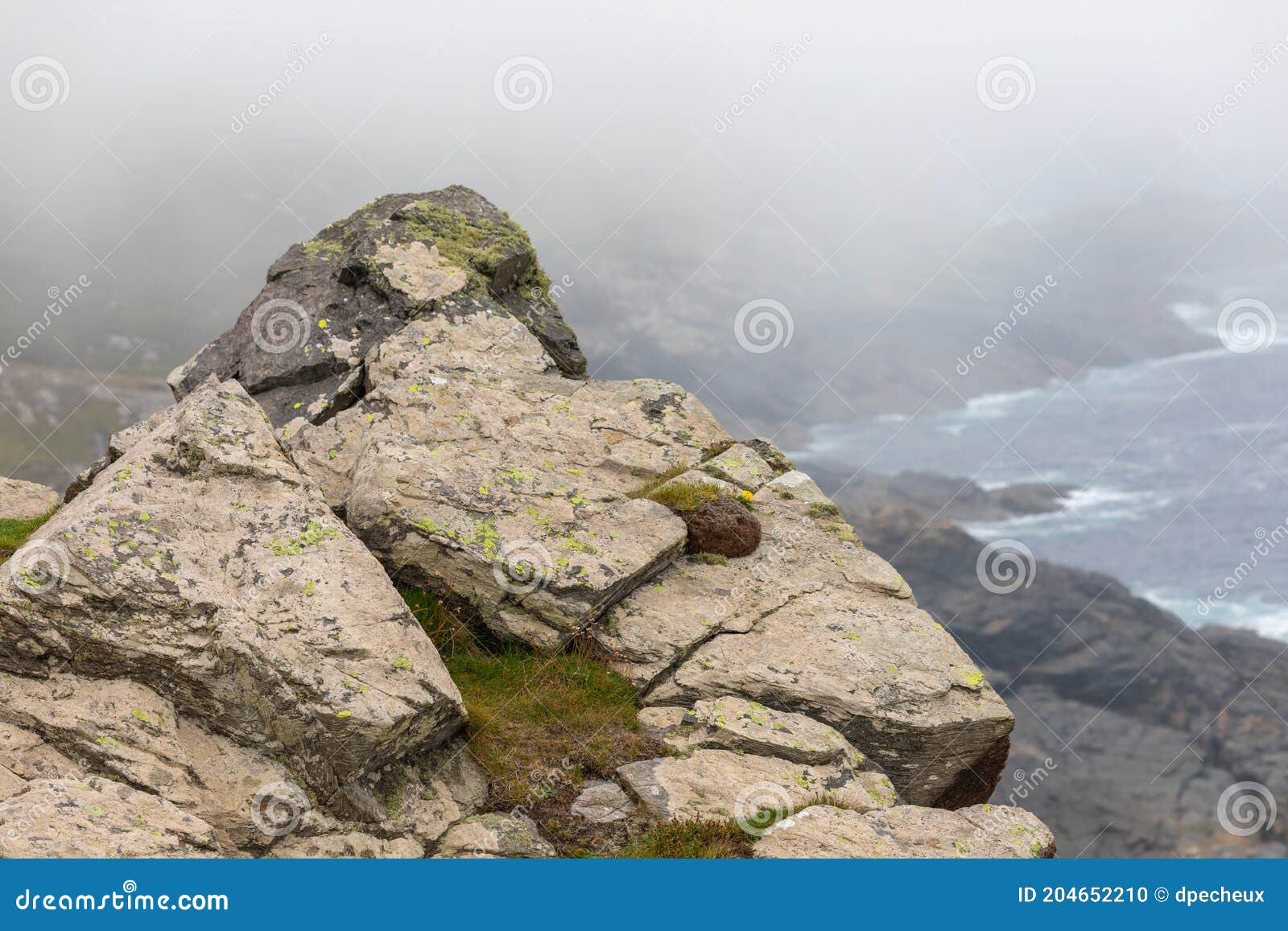 Rocky Mountain Peak in Cornwall Stock Photo - Image of scenery, coastal ...