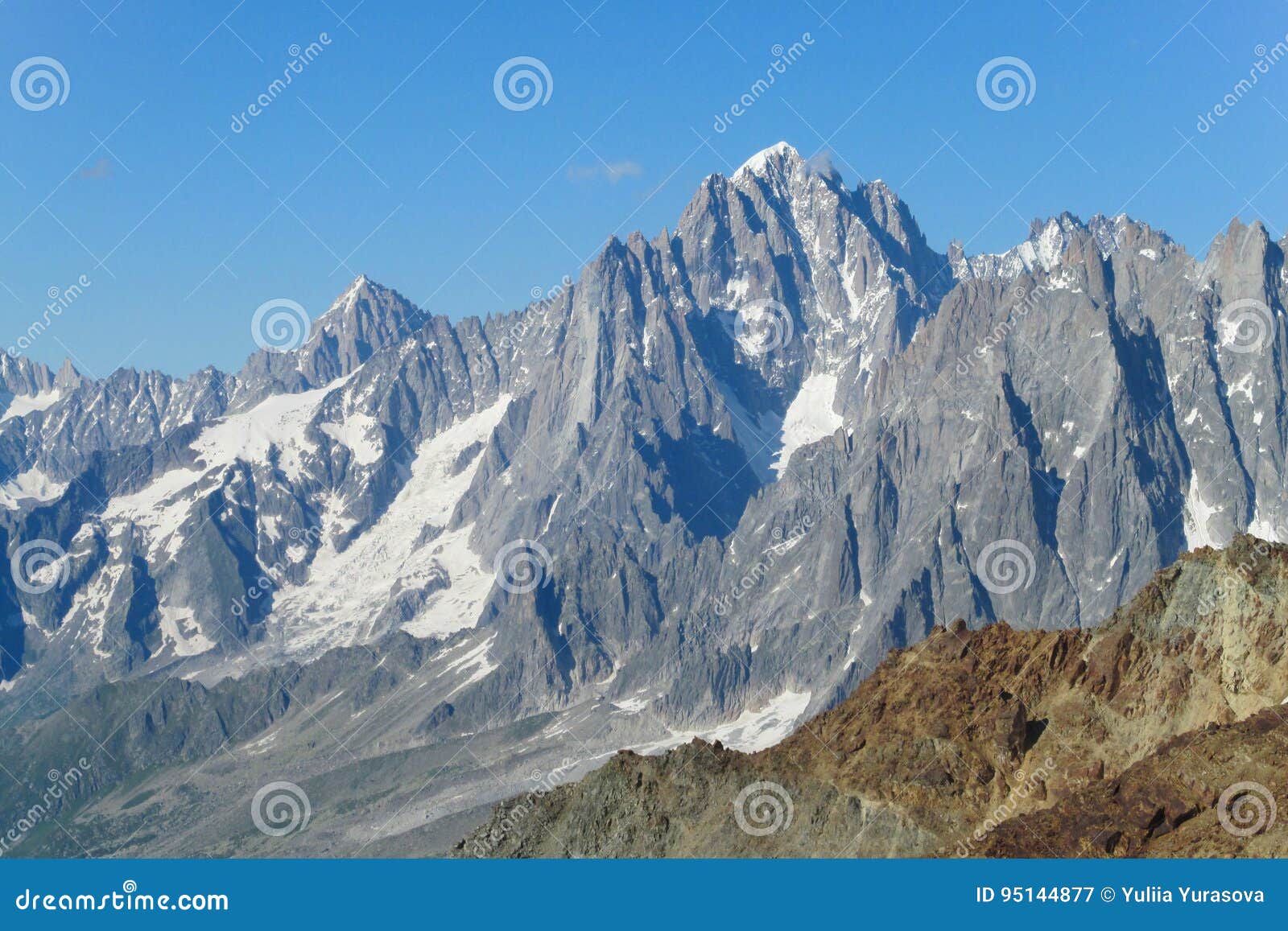 Rocky Mountain Range in the Alps Stock Image - Image of peak, range ...