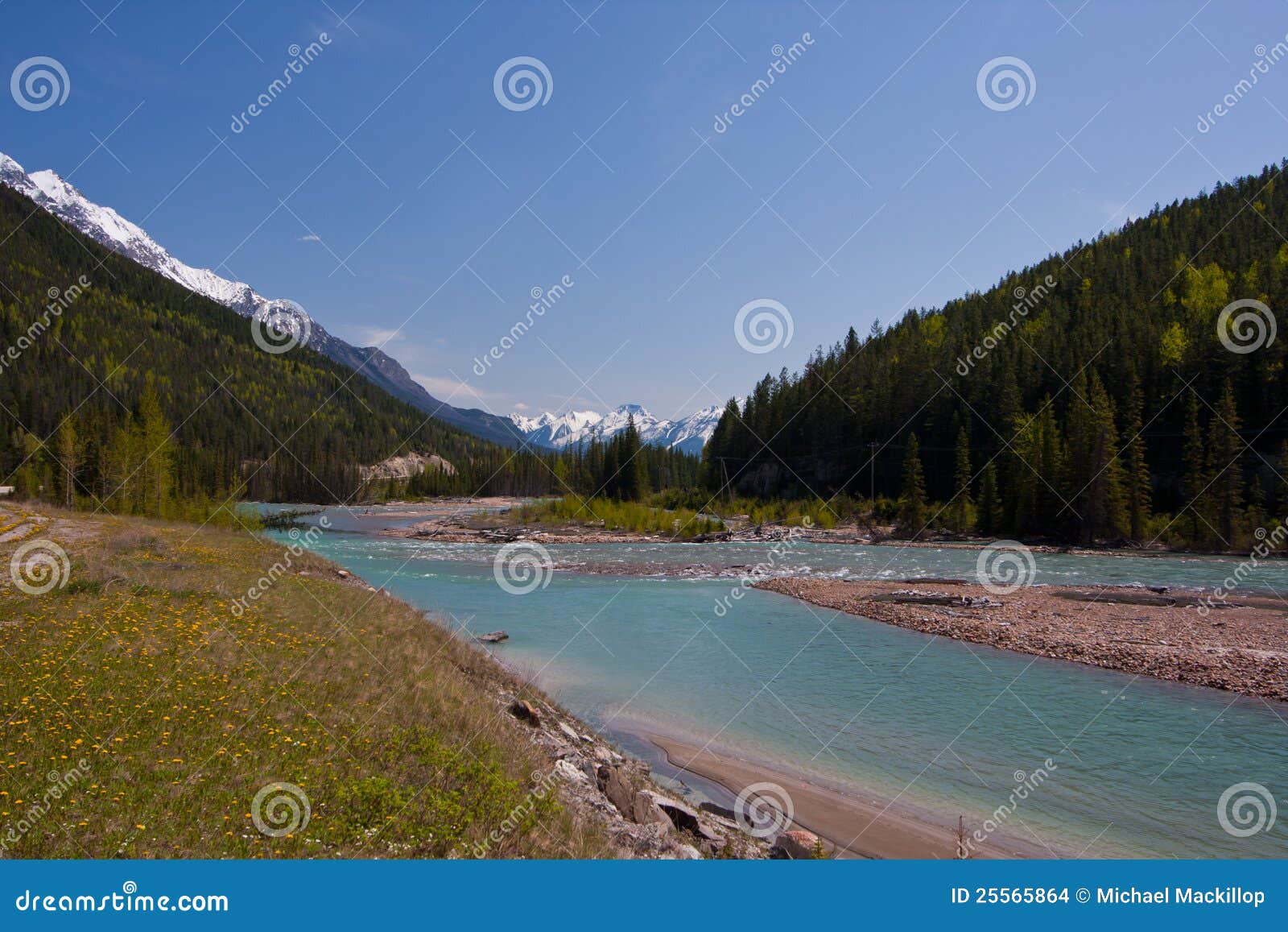 Rocky Mountain River stock photo. Image of canadian, rocky - 25565864