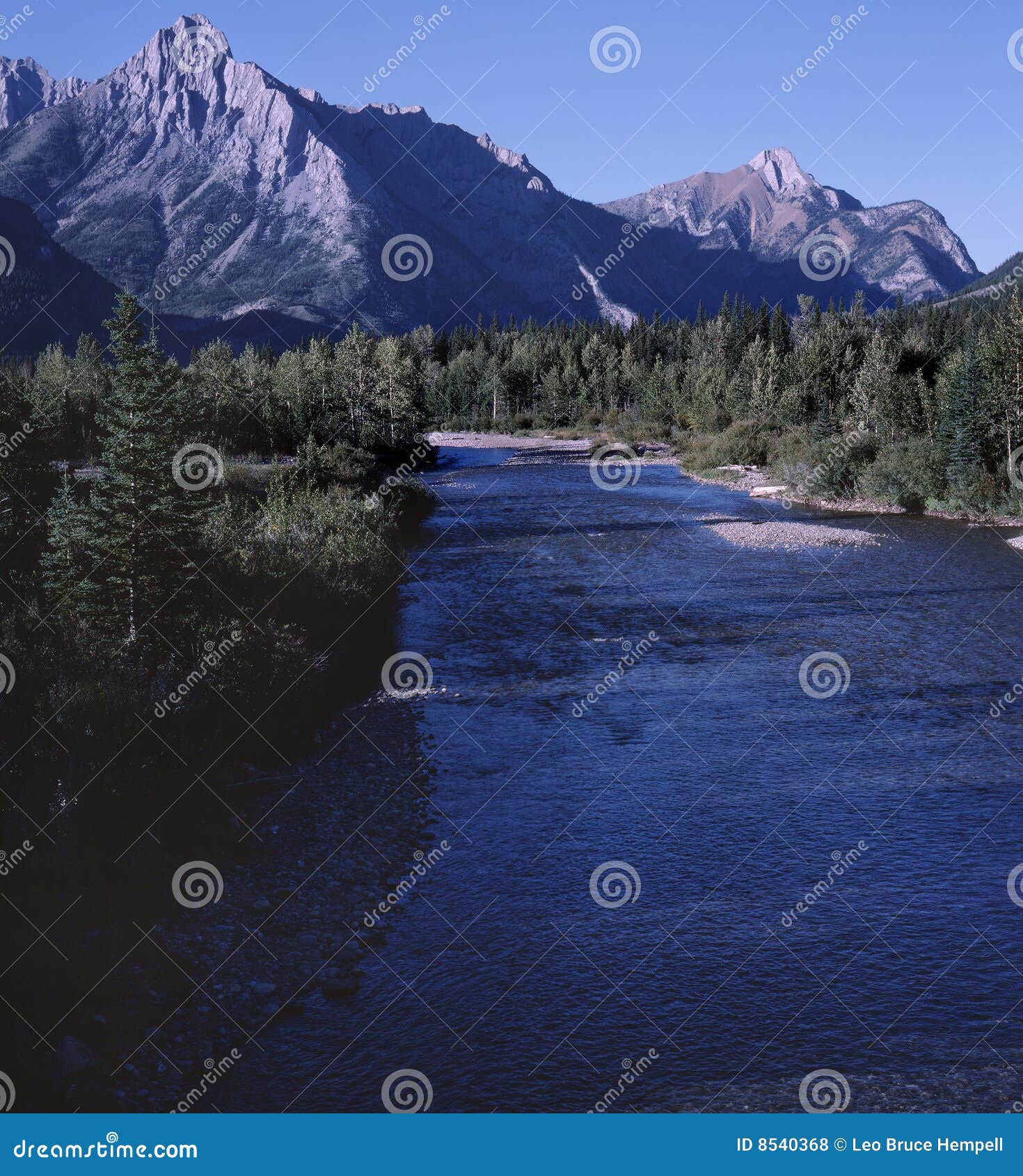 Rocky Mountain River Alberta Canada Stock Photo - Image of rocky ...