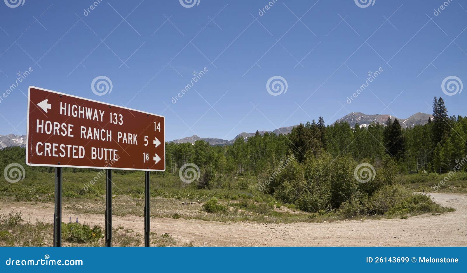 Rocky Mountain road sign stock image. Image of destination - 26143699