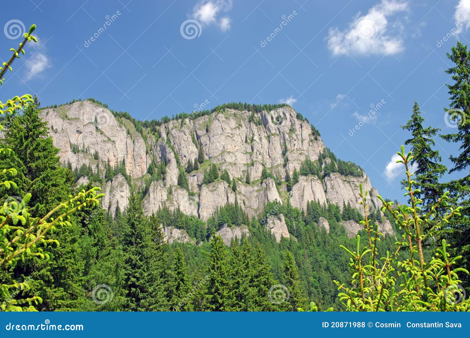 Rocky mountain slide stock photo. Image of ceahlau, european - 20871988