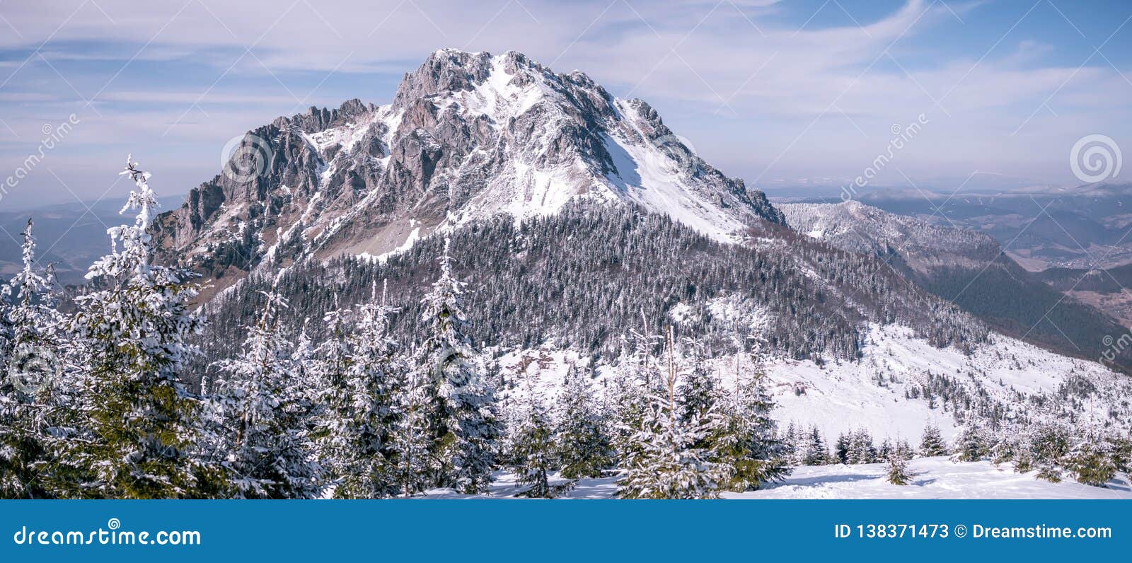 Rocky Mountain with Snow and Ice Stock Image - Image of view, nature ...