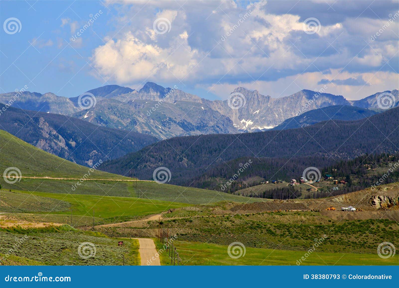 Rocky Mountain View stock image. Image of slope, view - 38380793