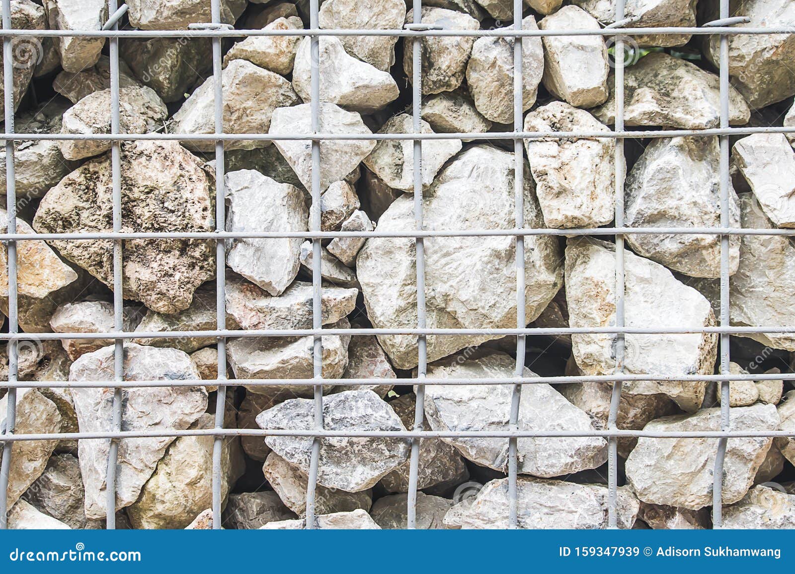 Rocky Mountain Walls Covered by Steel Frame Stock Image - Image of ...