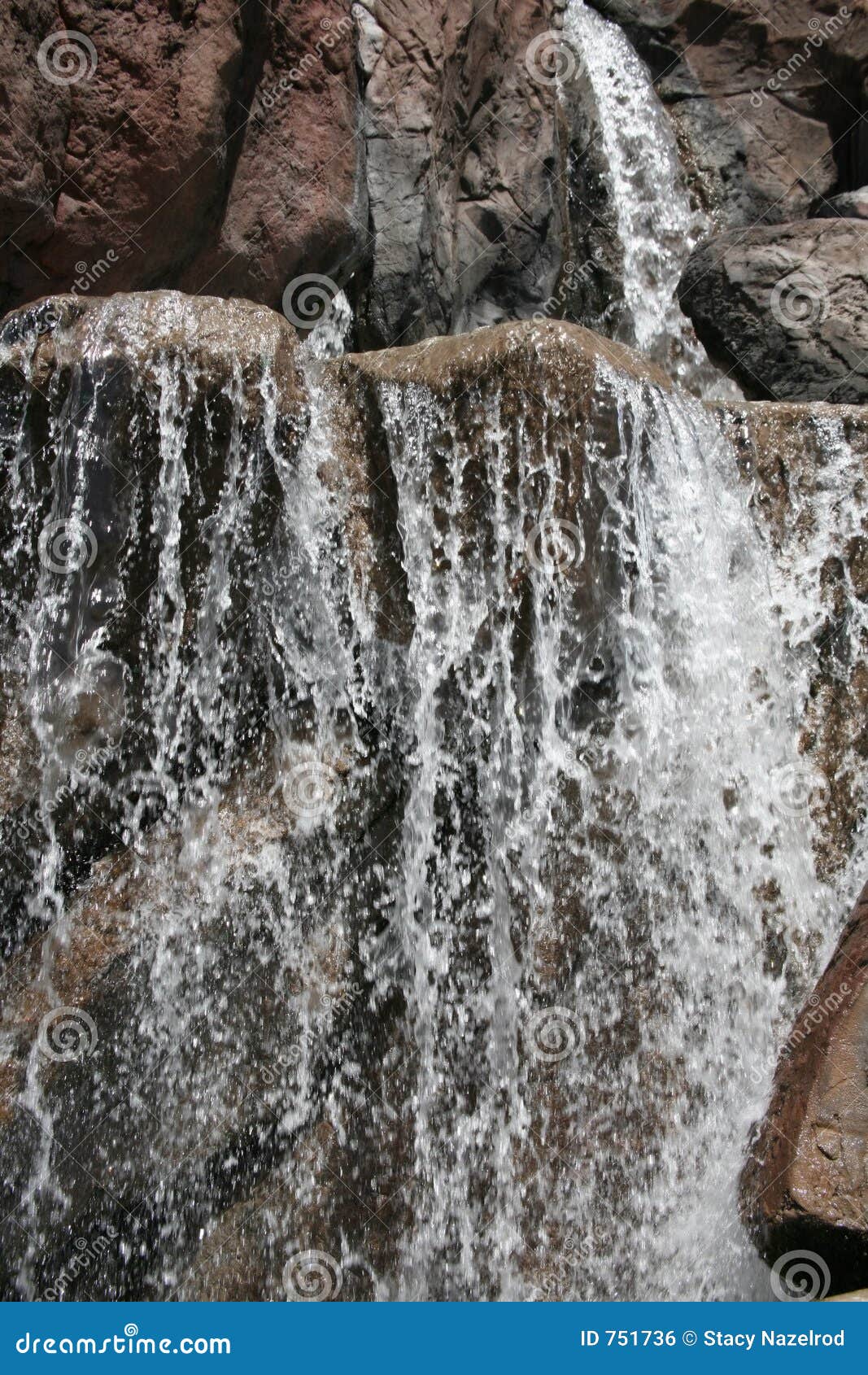 Rocky mountain waterfall stock photo. Image of running - 751736