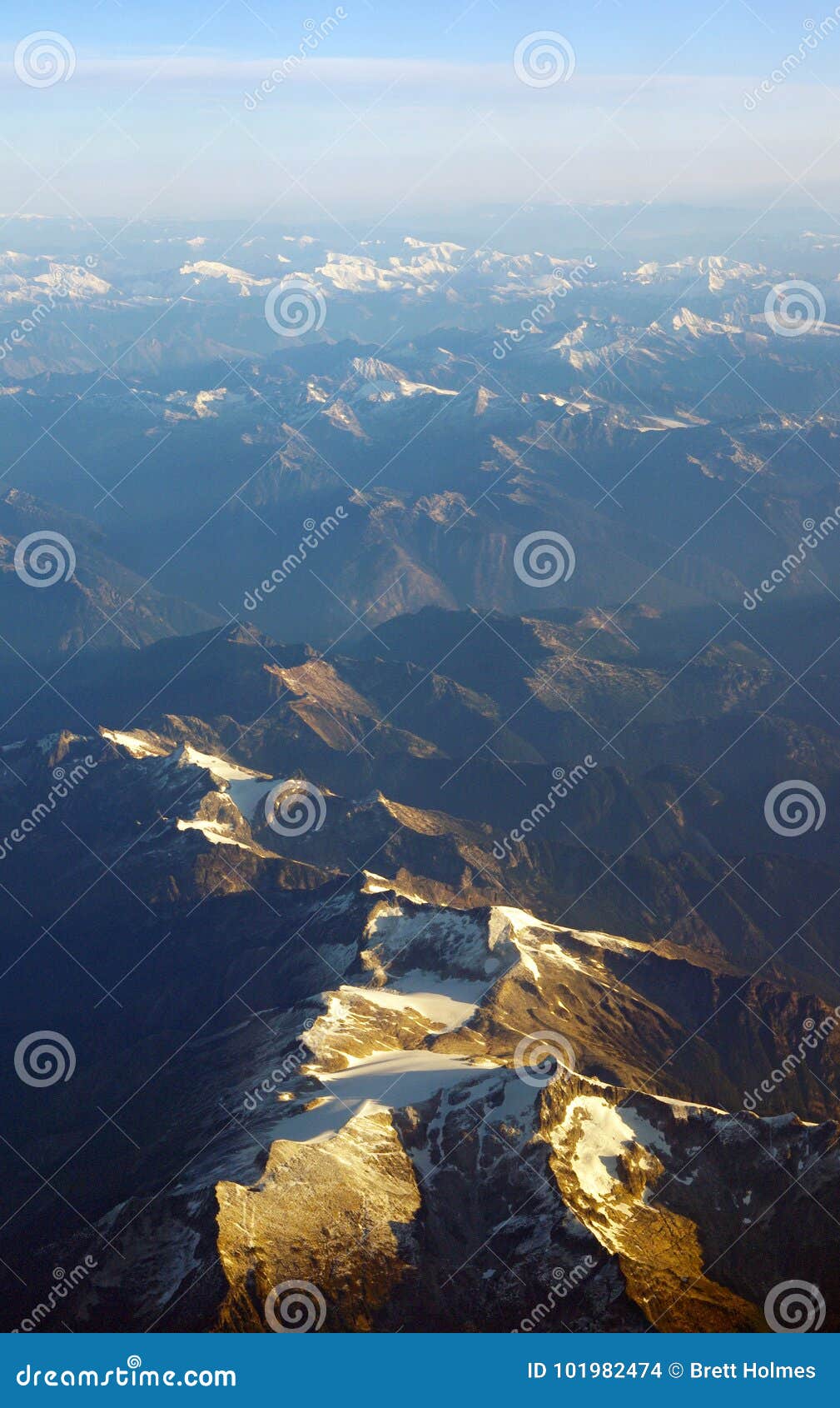 Rocky Mountains Aerial View Fotografia Stock - Immagine di nord ...