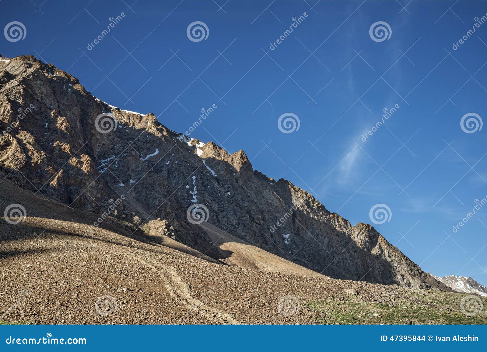 Rocky mountains slope view stock photo. Image of landscape - 47395844