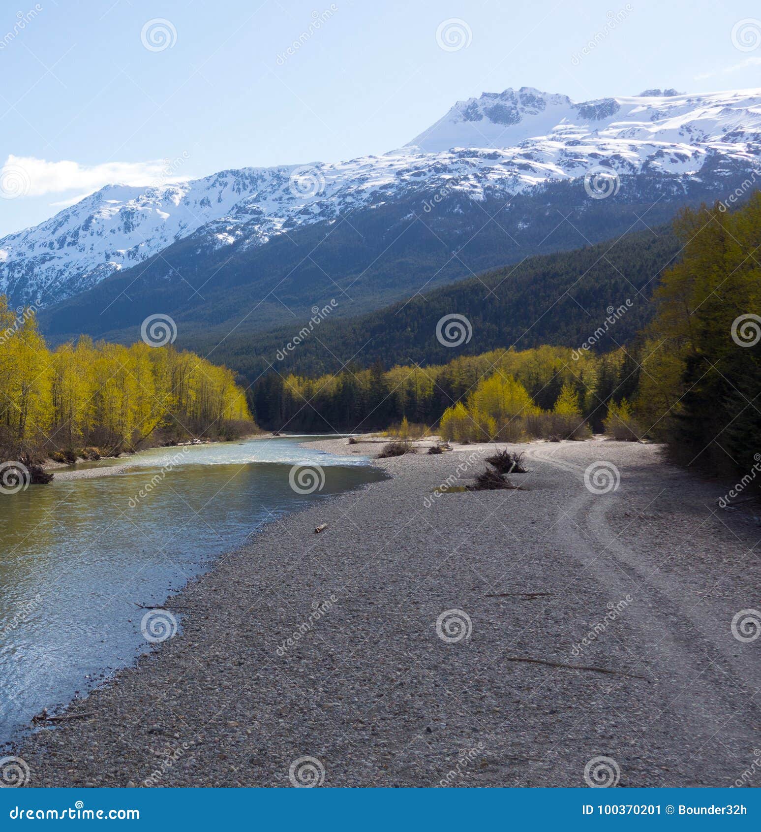 The Rocky Mountains in the Springtime Stock Image - Image of nature ...