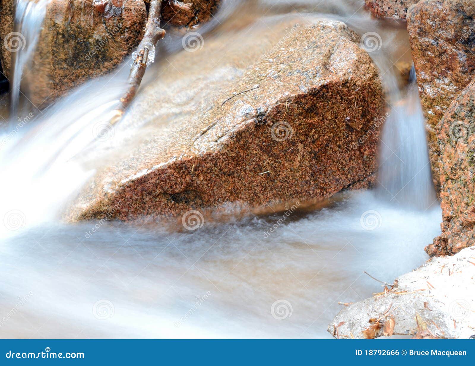 Rocky Mountains Winter Stream Stock Photo - Image of creek, flowing ...