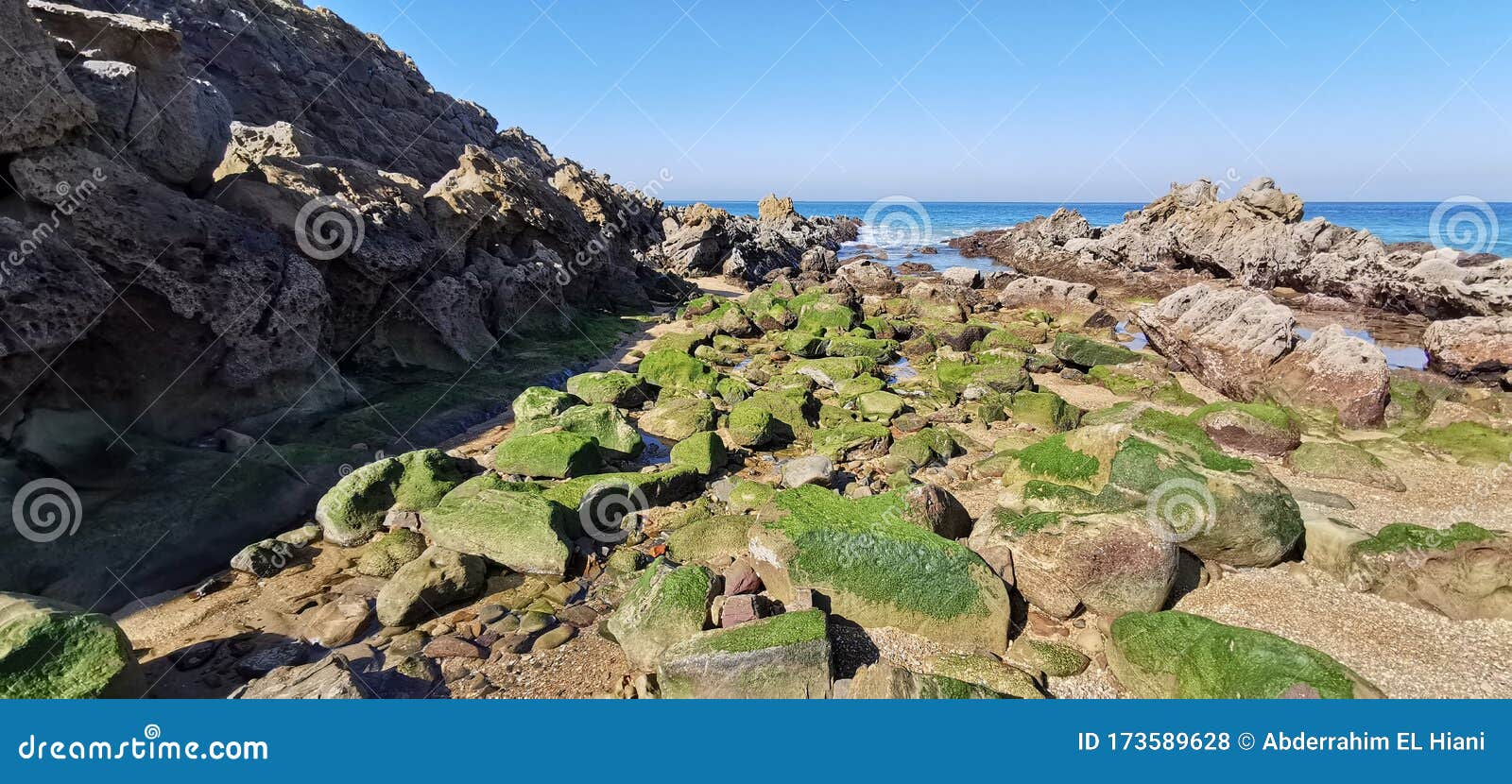 Rocky Ocean Beach stock photo. Image of seascape, shore - 173589628