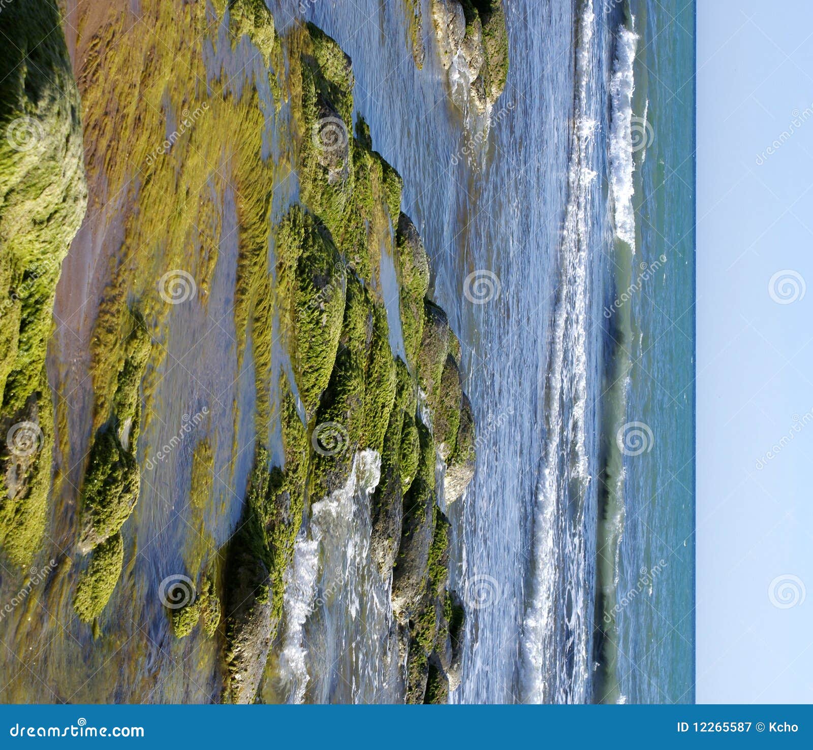 Rocky ocean coastline stock image. Image of seashore - 12265587