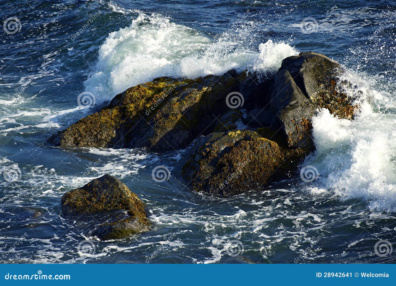 Rocky Ocean Shore stock image. Image of rock, america - 28942641