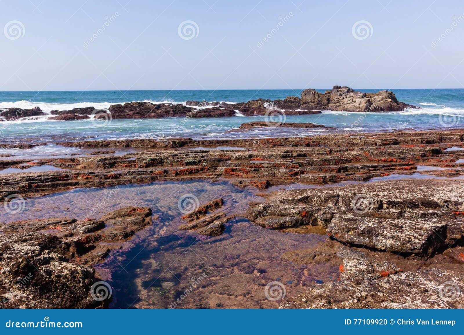 Rocky Ocean Waves Tidal Pools Stock Photo - Image of backgrounds, rocky ...