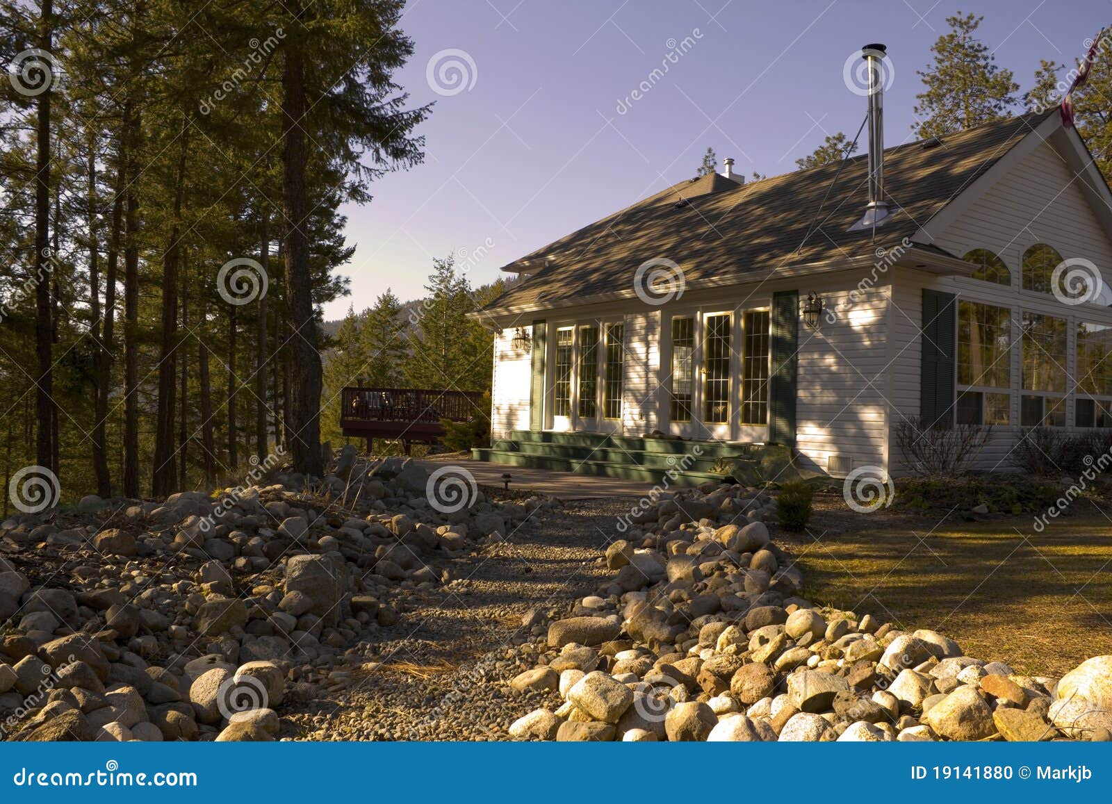 Rocky pathway to cottage stock photo. Image of rocks - 19141880