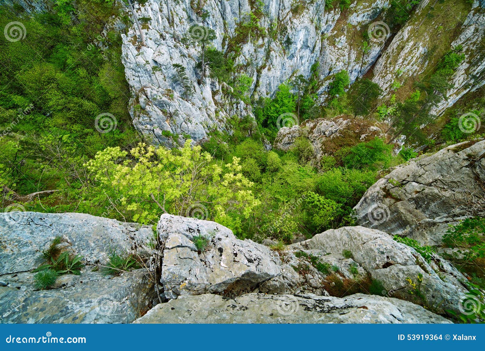 Rocky ravine on mountains stock photo. Image of blue - 53919364