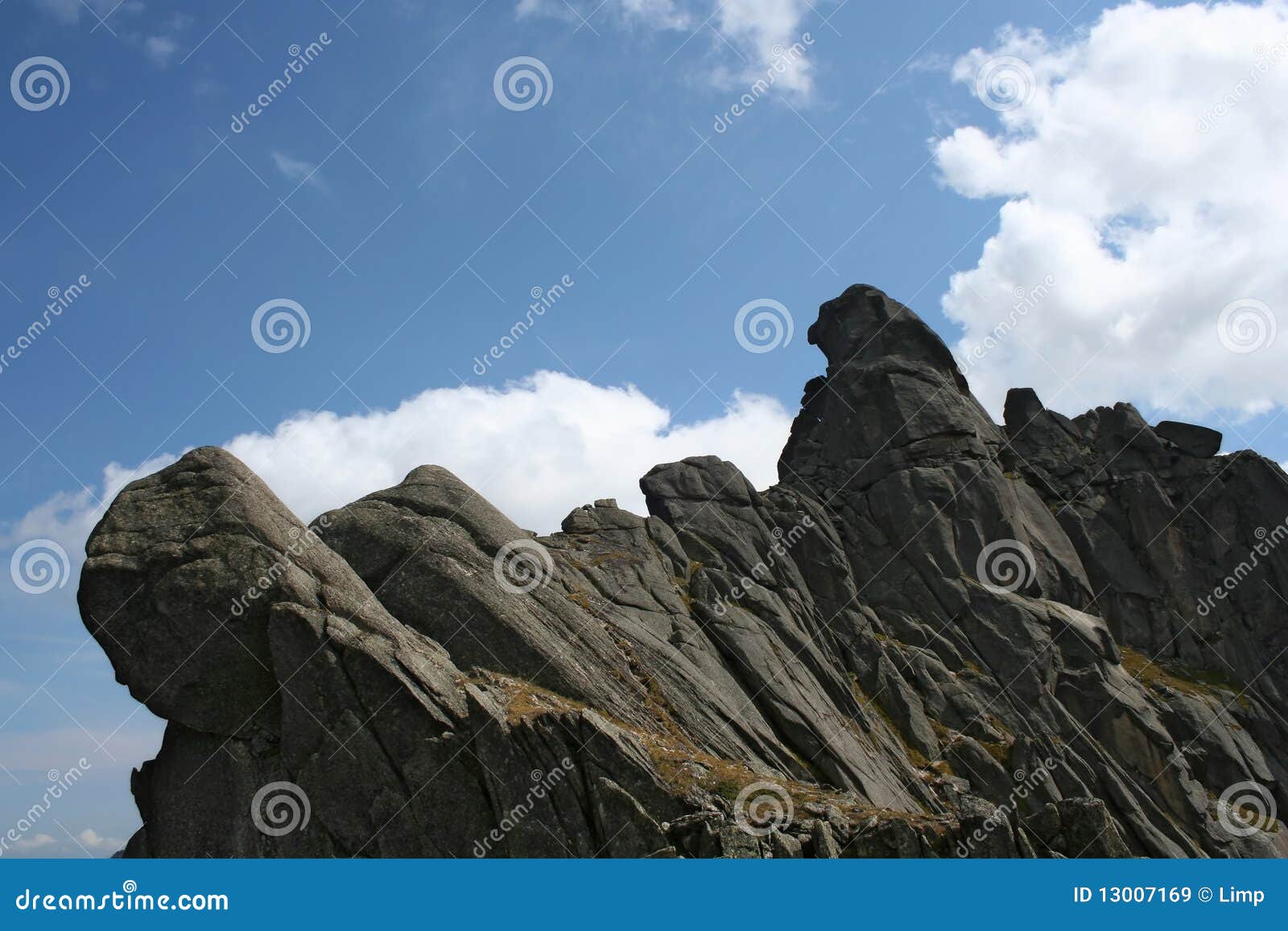 Rocky Ridge Outcropping Reveals Mt Hood Cascade Range Landscape Stock ...