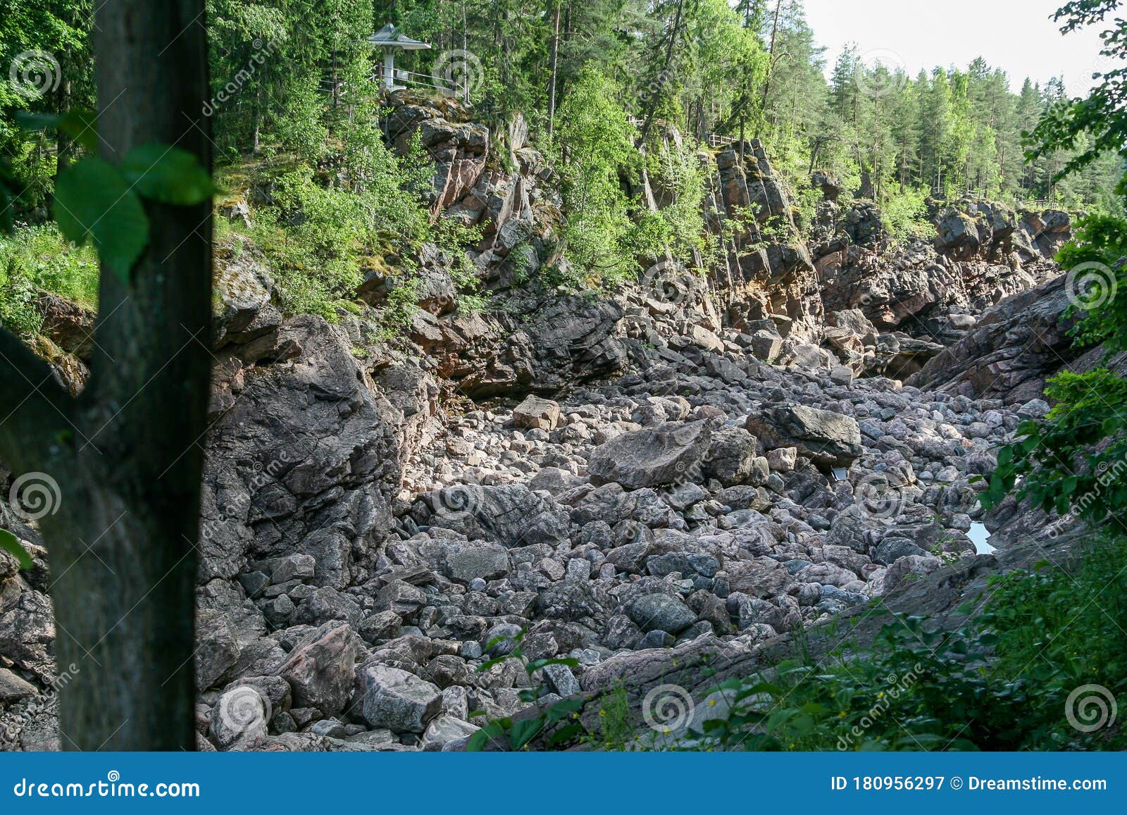 Rocky Mountain River without Water Stock Image - Image of landscape ...