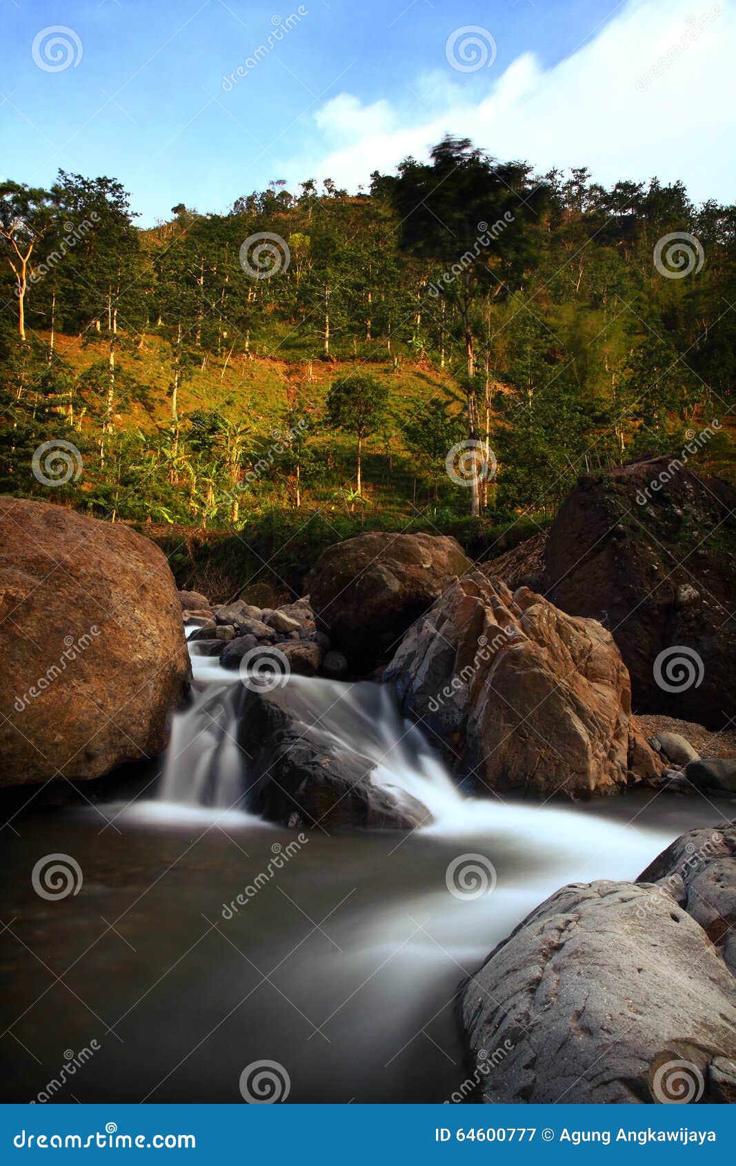 Li Phi Waterfall With SlowSpeed Shutter In Don Khone Stock Photography ...