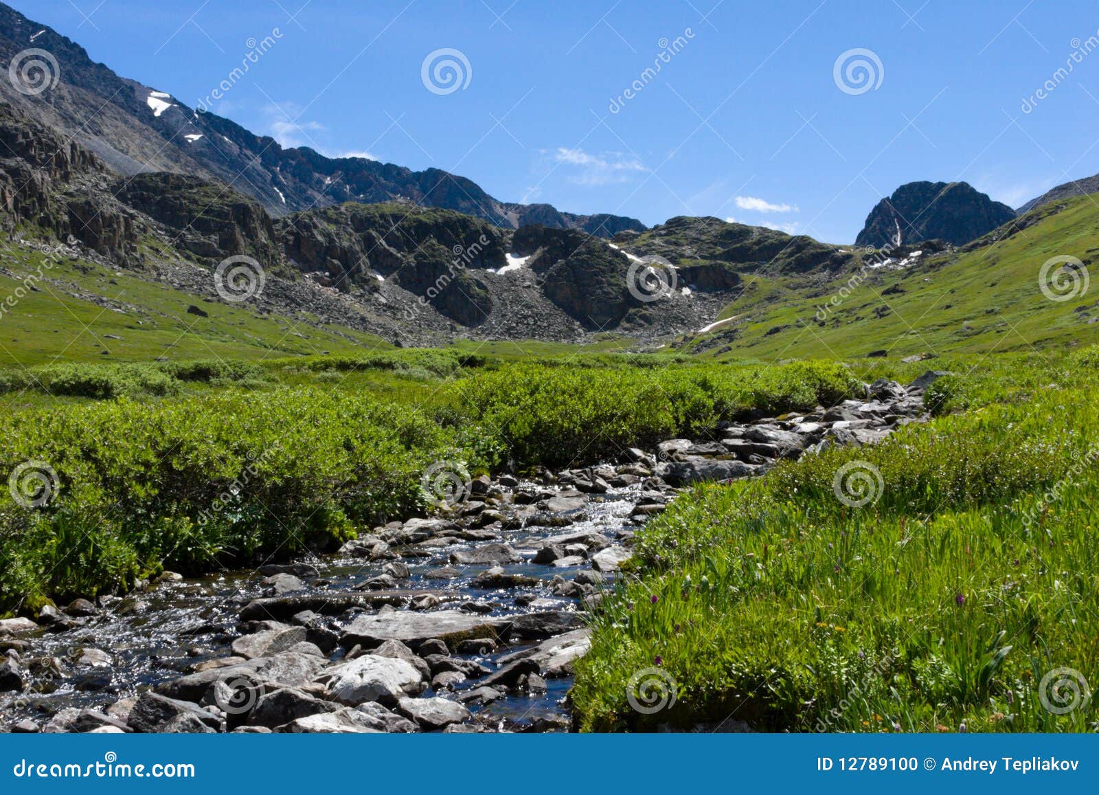 Rocky Riverbed of Kyshyshtubek River Stock Photo - Image of pebble ...
