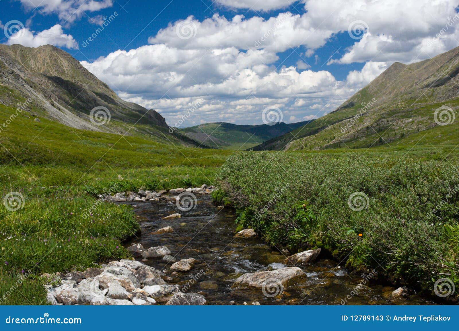 Rocky Riverbed of Kyshyshtubek River Stock Image - Image of green ...