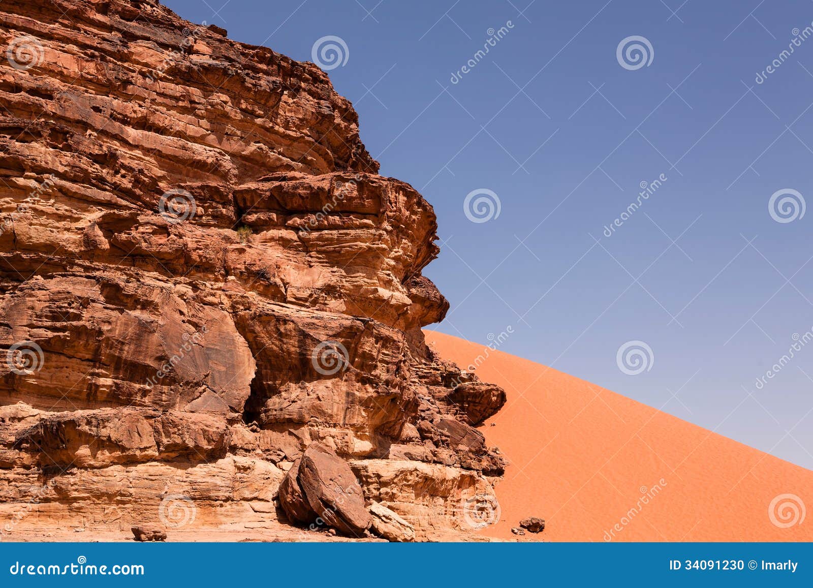 Rocky and Sandy Areas in the Desert Stock Photo - Image of nature ...