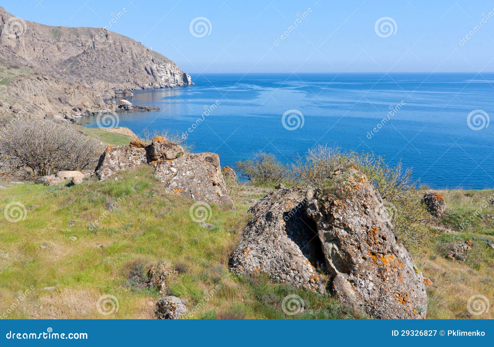 Rocky sea shore stock image. Image of beautiful, shadow - 29326827