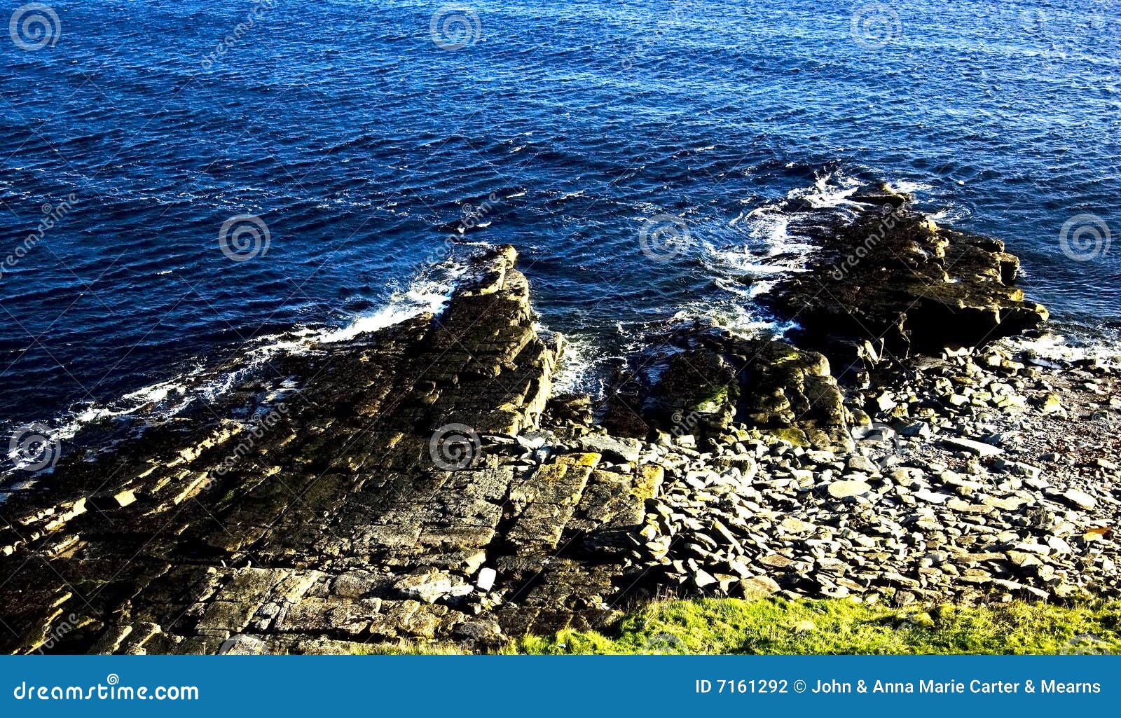 Rocky Seashore in Caithness, Scotland, U.K. Stock Photo - Image of ...