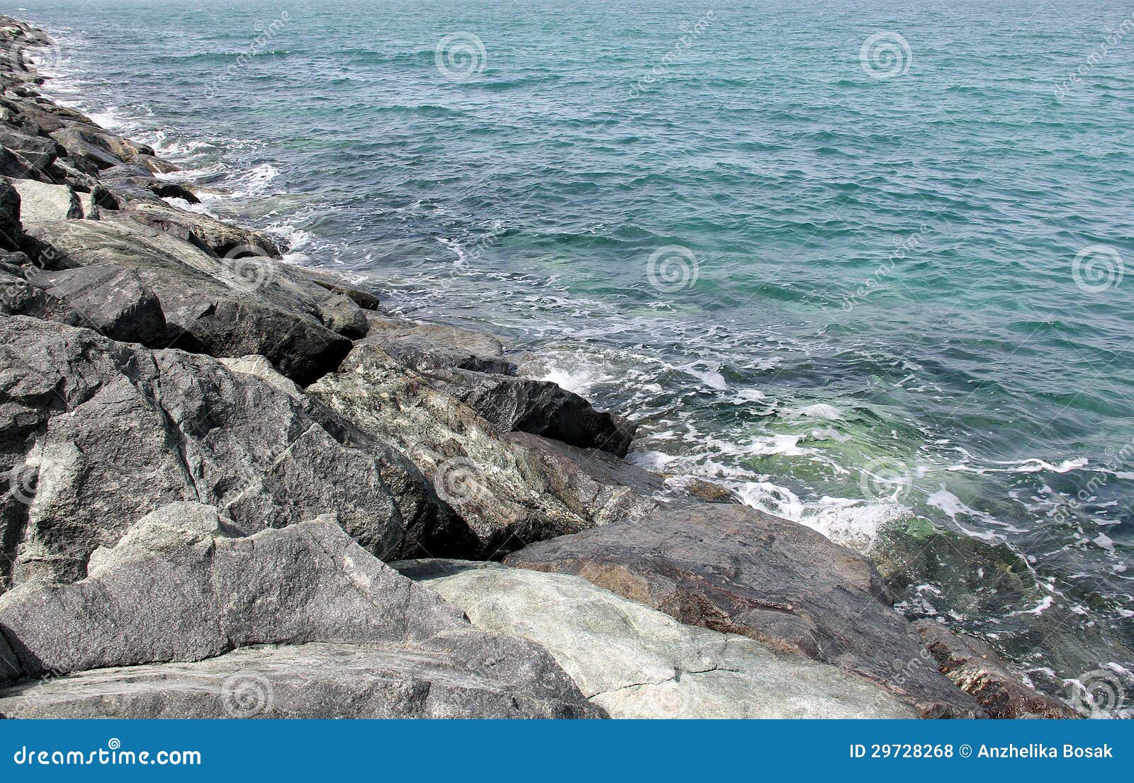 Rocky seashore stock photo. Image of seascape, beauty - 29728268