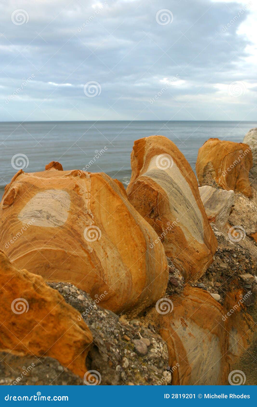 Rocky Seawall 2 stock image. Image of landscape, formations - 2819201