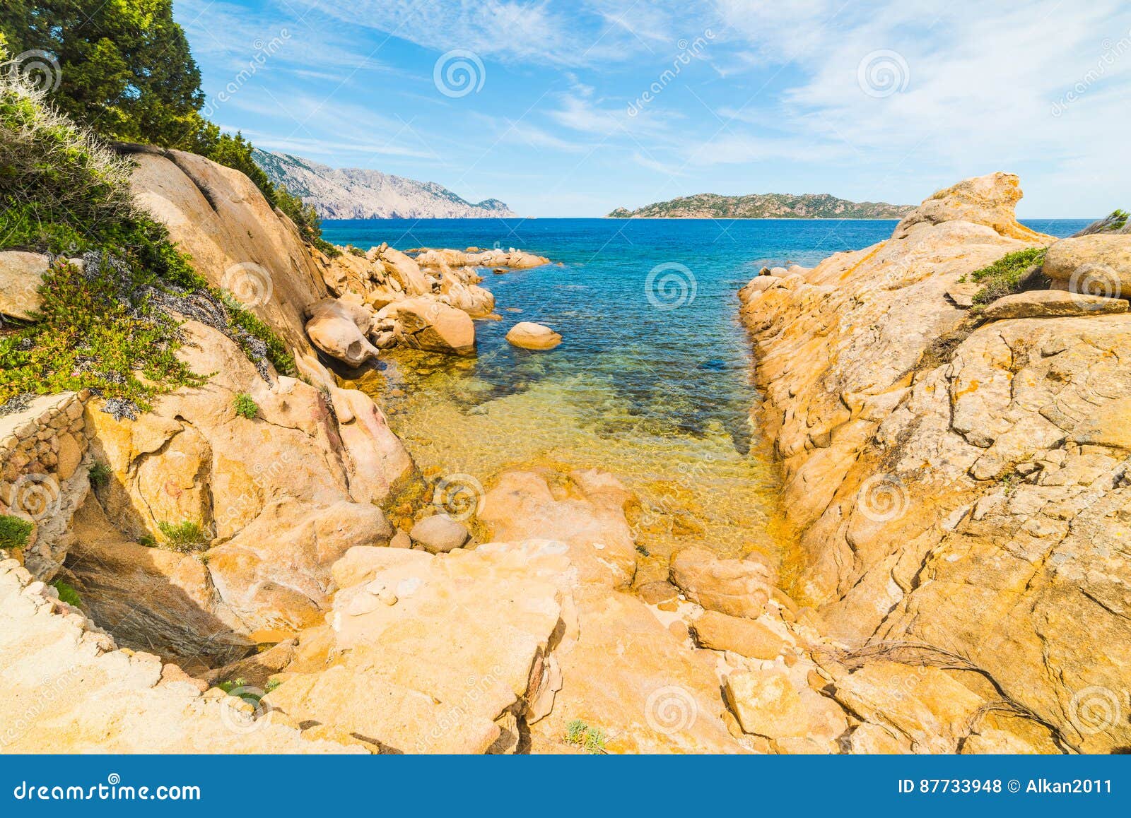 Rocky Shore in Punta Molara Stock Photo - Image of nature, sardinia ...