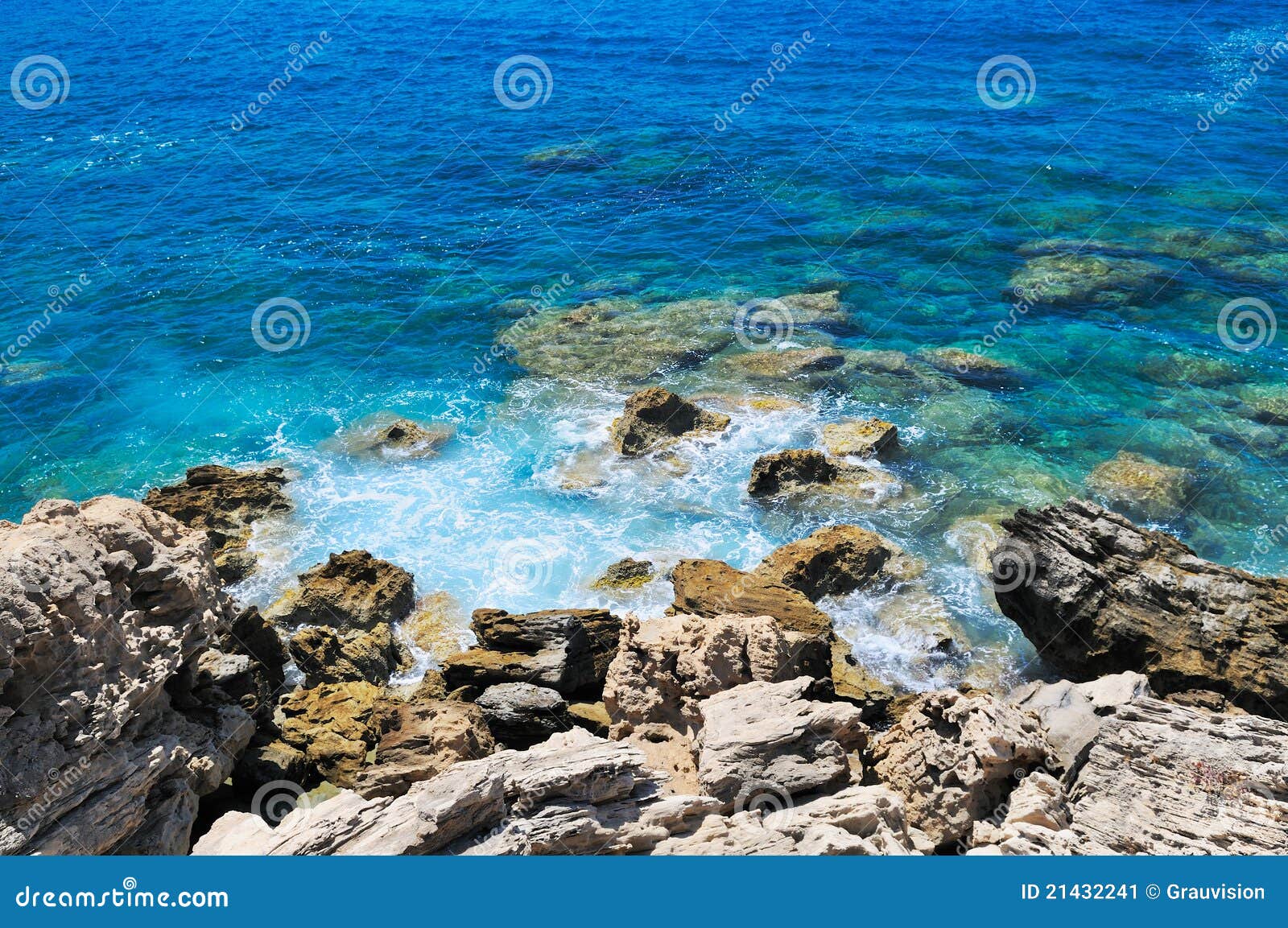 Rocky shore of sea stock image. Image of scenery, seascape - 21432241
