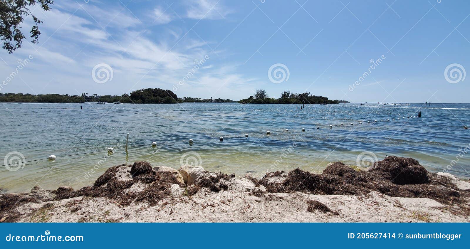 Rocky Shoreline in the Gulf of Mexico, Florida Stock Photo - Image of ...