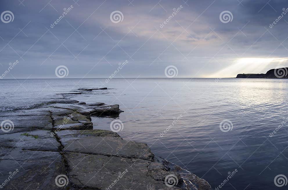 Rocky Slate Ledges at Kimmeridge Stock Photo - Image of coastal, ocean ...