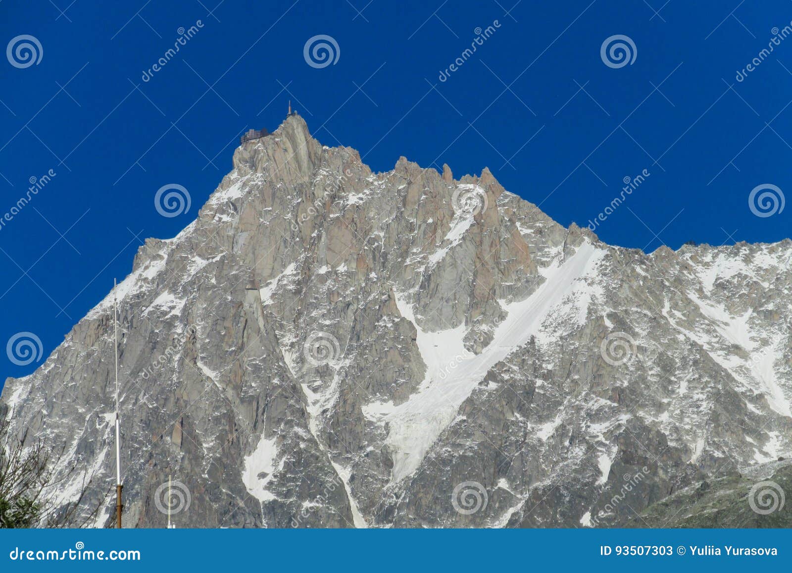 Rocky and Snow Mountain Ridge in the Alps Stock Image - Image of hiking ...