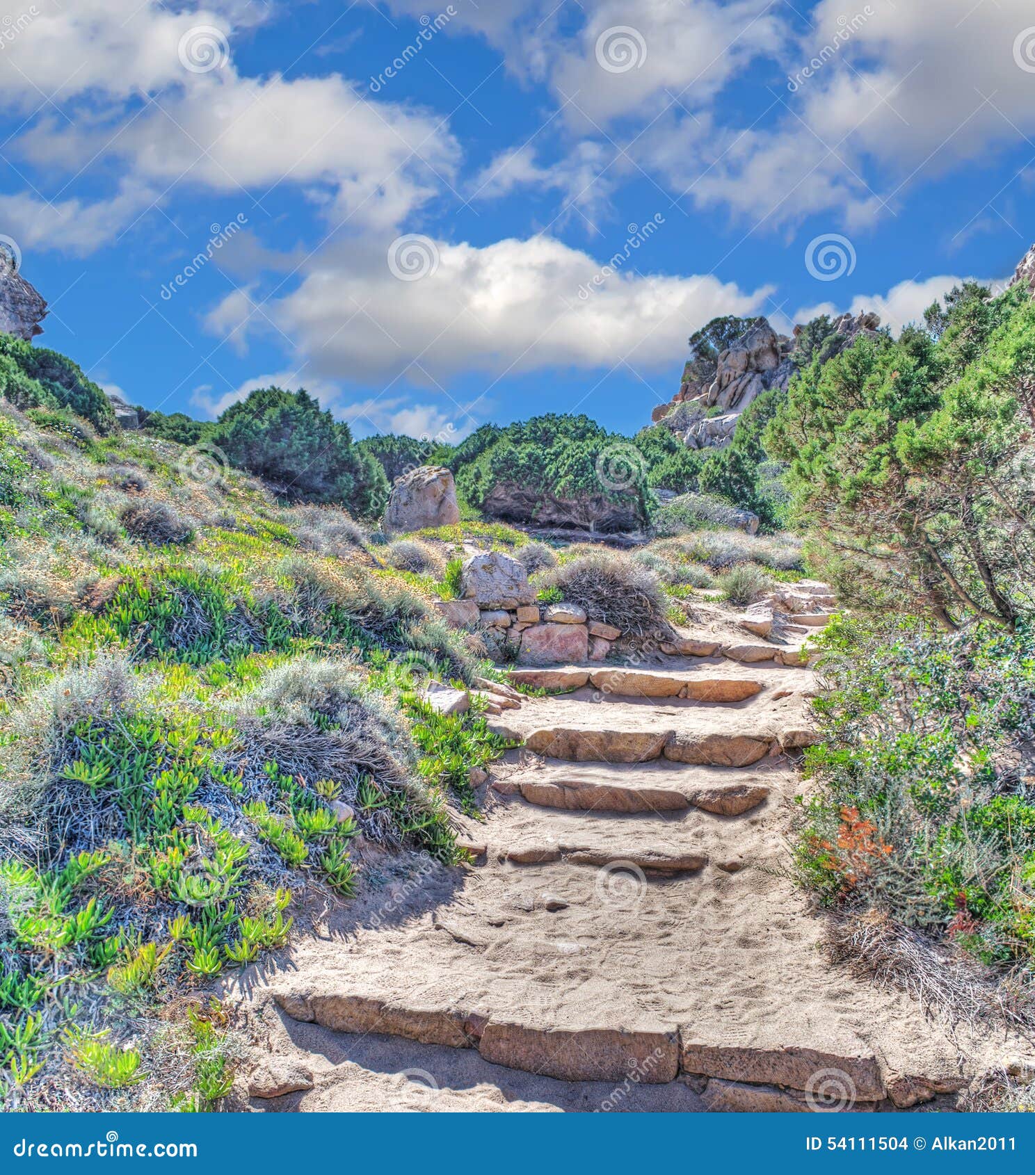 Rocky Stairs in Costa Paradiso Stock Photo - Image of coast, paradise ...