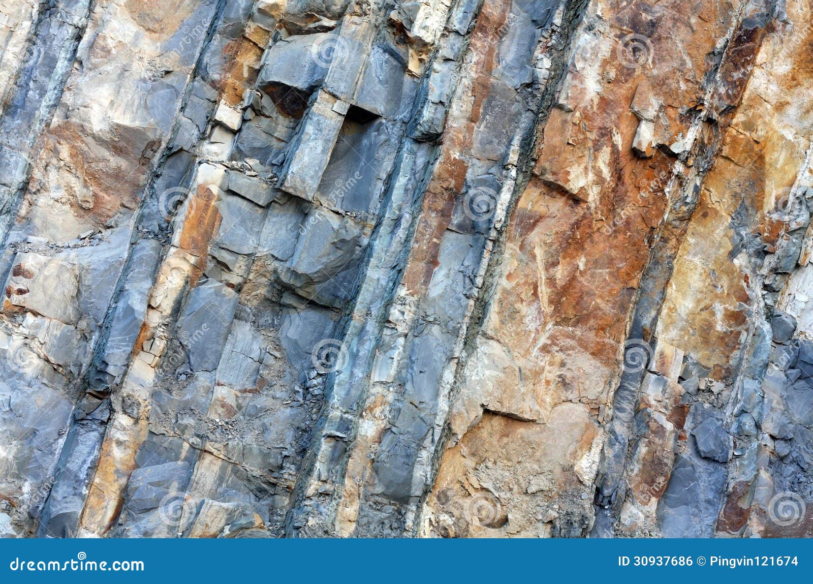 Tilted Rock Slabs In Mountains Royalty-Free Stock Photo | CartoonDealer ...