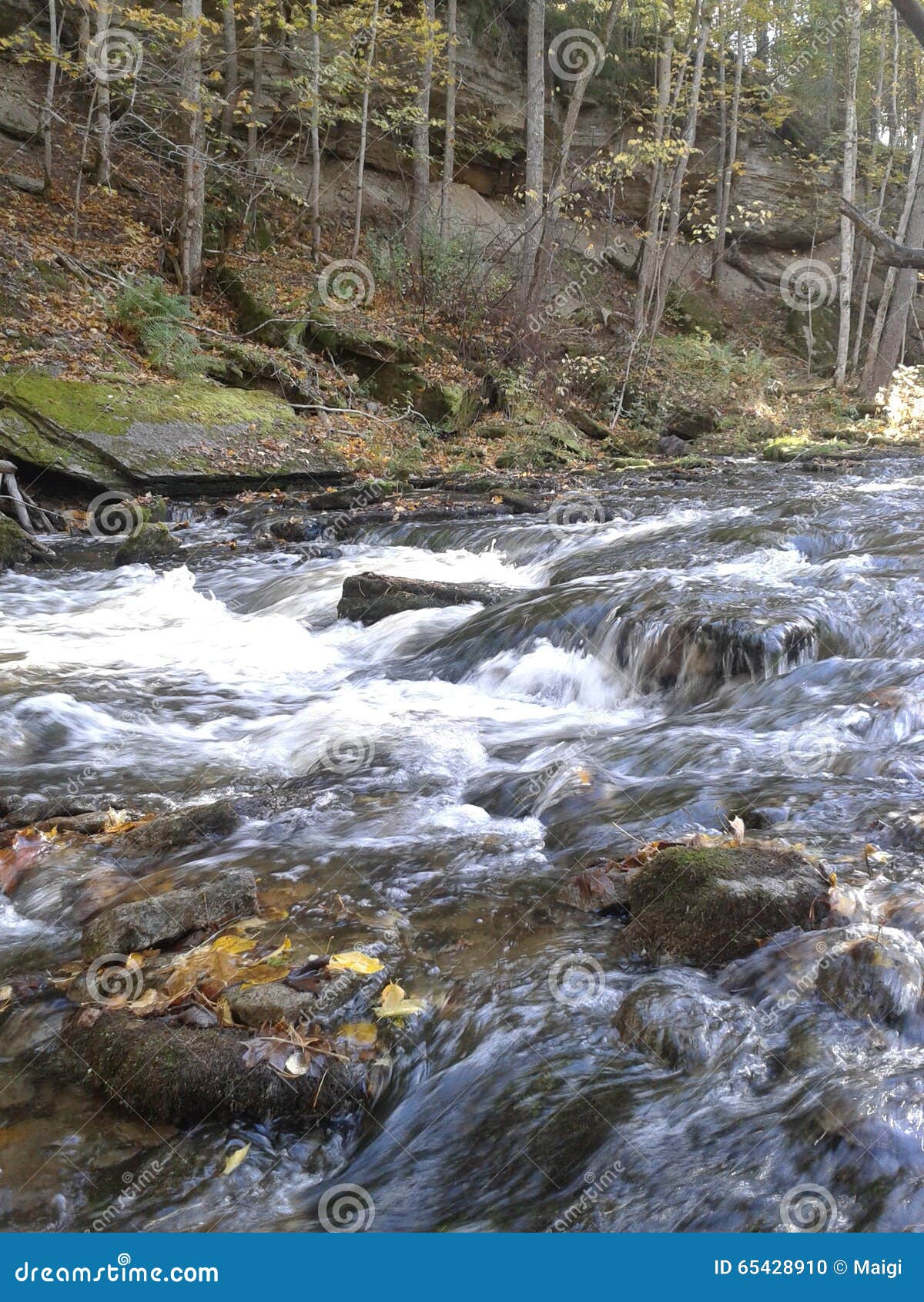 Rocky Stream On A Slope Royalty-Free Stock Photo | CartoonDealer.com ...