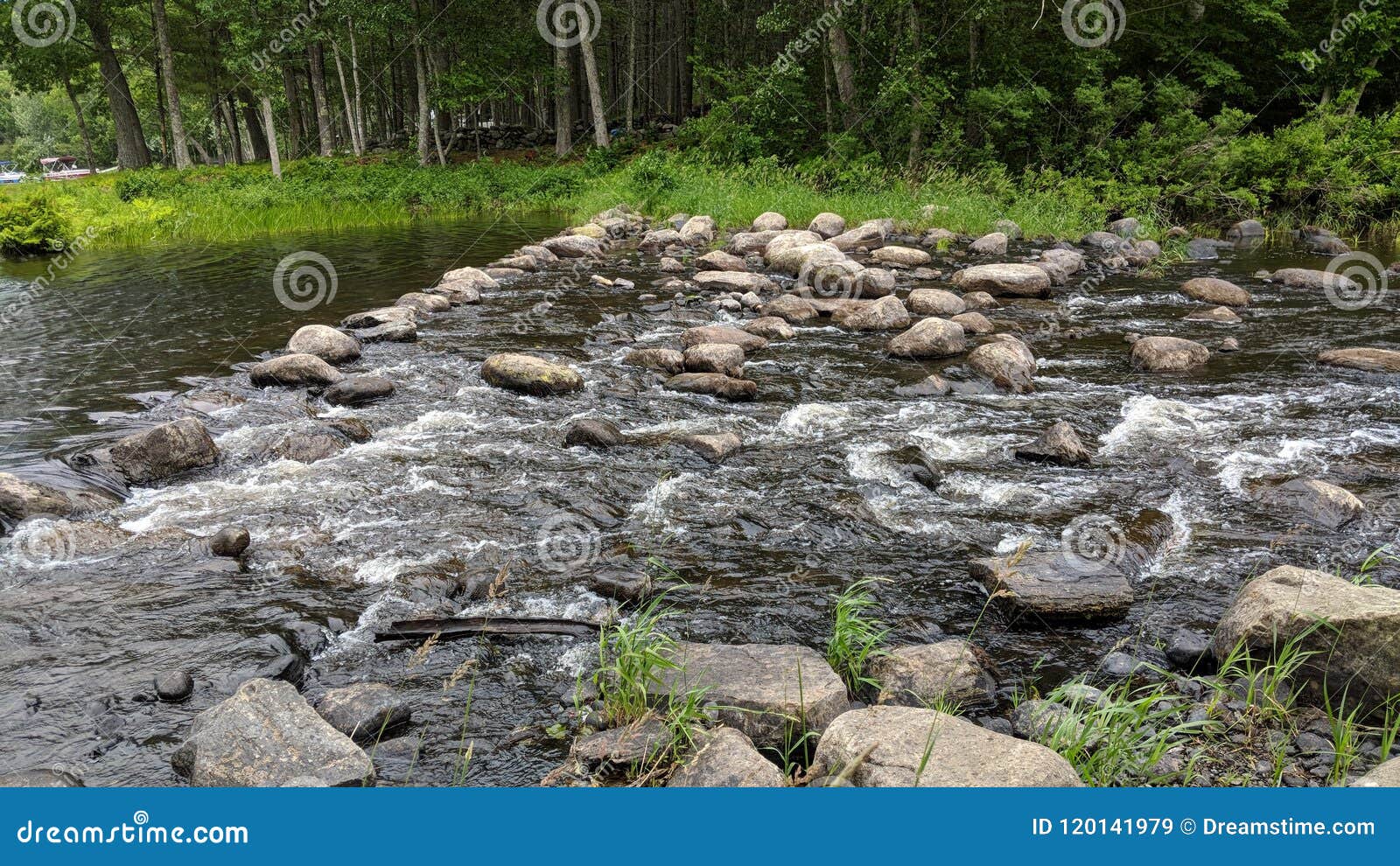 Rocky stream stock image. Image of rocky, stream, flowing - 120141979