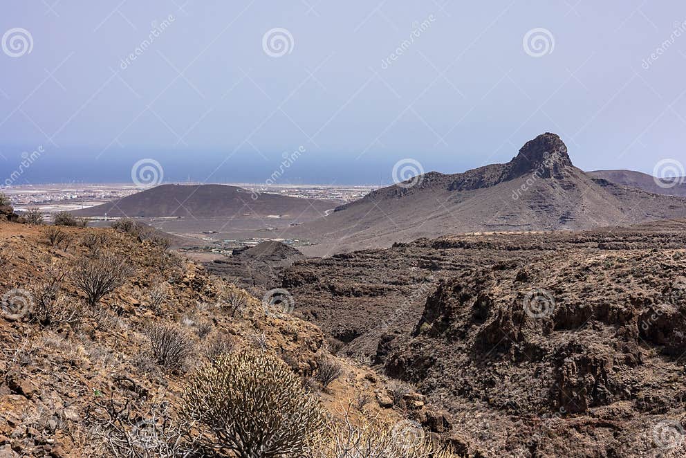 Tall cliffs in a desert stock photo. Image of geology - 257722118