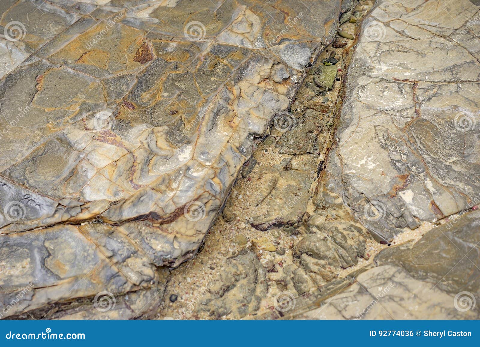 Rocky Texture Foreshore Rock Platform Stock Photo - Image of sand ...