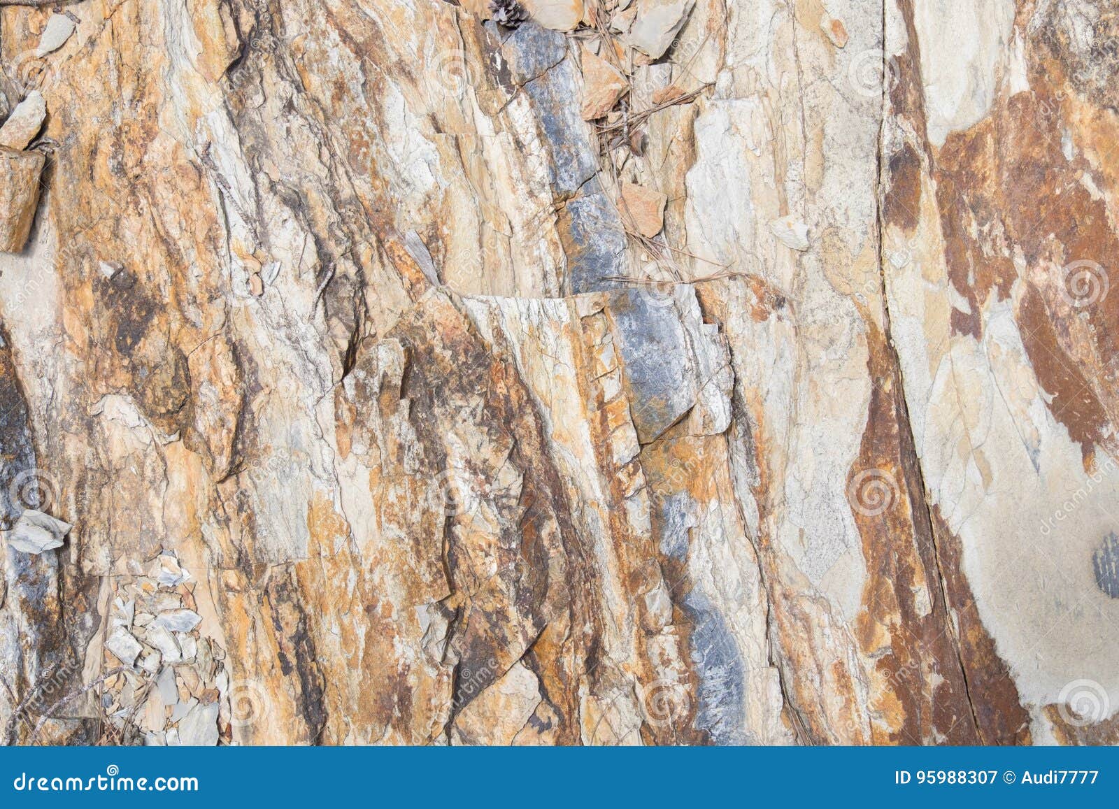 Rocky Textures in Neutral Colors with Streaks of Rust Stock Image ...