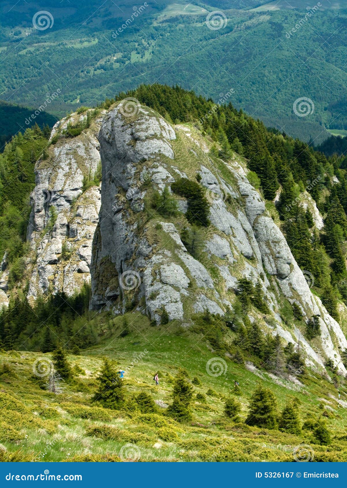 Rocky tower in mountain stock image. Image of landscape - 5326167