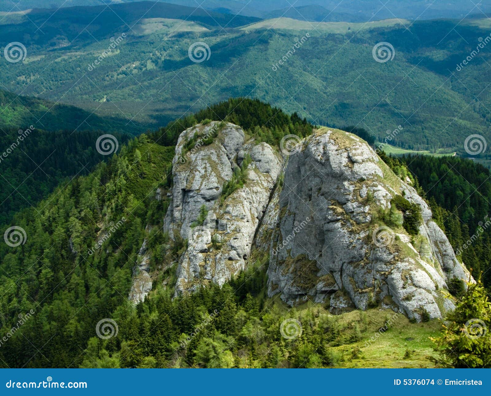 Rocky tower in mountain stock photo. Image of alpineguide - 5376074