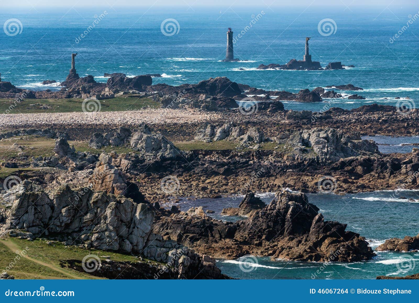 Rocky Ushant Island Coastline Stock Photo - Image of france, point ...