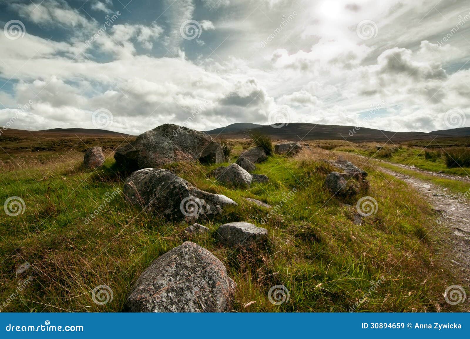 Rocky Valley with a Wild Path. Stock Image - Image of pastures, nature ...