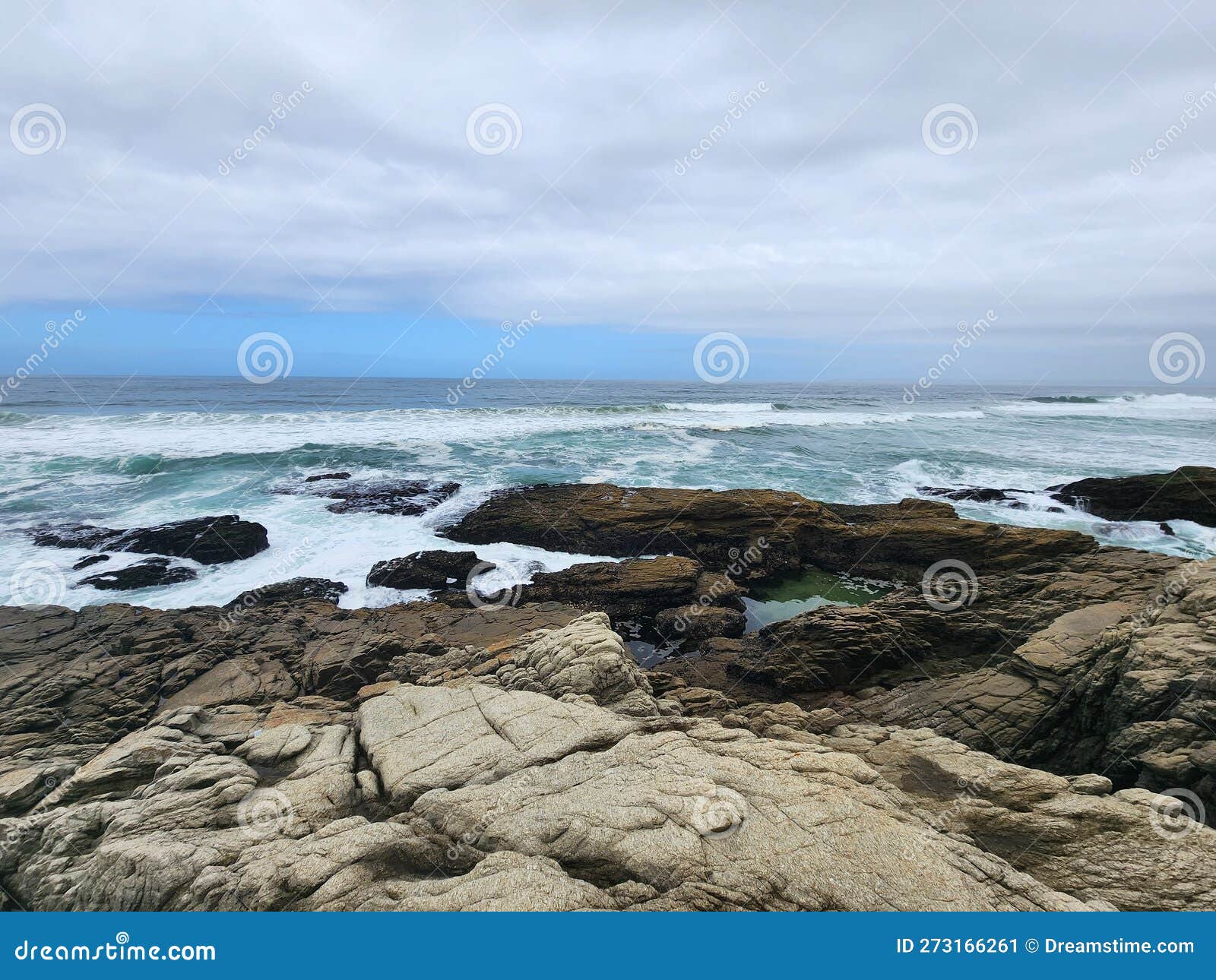 Rocky and Wet Hiking Trail with Mist Stock Image - Image of hiking ...