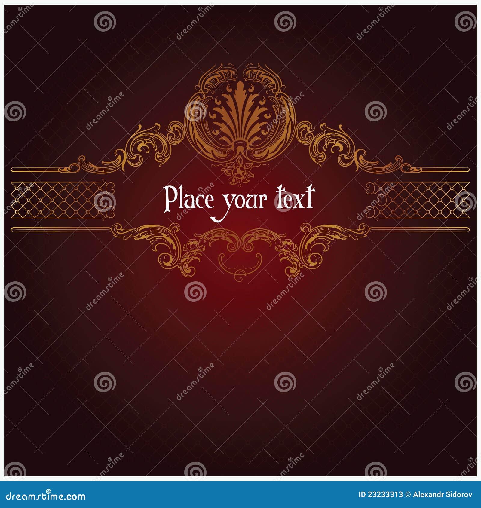 Rococo background stock vector. Illustration of decorative - 23233313