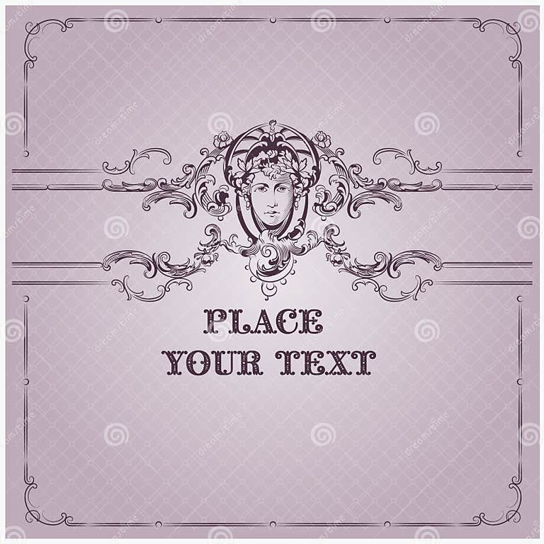 Rococo background stock vector. Illustration of antique - 23233319